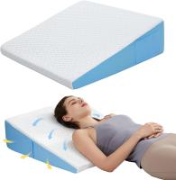 China Therapeutic Cooling Wedge Pillow Memory Foam Pillow for Back Support and Leg Elevation for sale