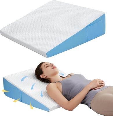 China Therapeutic Cooling Wedge Pillow Memory Foam Pillow for Back Support and Leg Elevation for sale