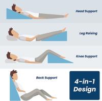 China Therapeutic Cooling Wedge Pillow Memory Foam Pillow for Back Support and Leg Elevation for sale
