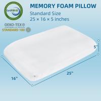 China Hotel Standard Size Memory Foam Pillow Ventilation Cooling and Breathable with Bamboo for sale