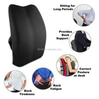 China Polyester / Cotton Memory Foam Office Chair Cushion Lumbar Support Pillow for Adults for sale