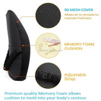 China Polyester / Cotton Memory Foam Office Chair Cushion Lumbar Support Pillow for Adults for sale