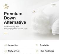 China Soft 3D Down Alternative Fill Bed Pillows for Back Stomach or Side Sleepers Hotel for sale