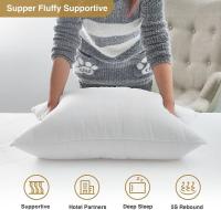China Soft 3D Down Alternative Fill Bed Pillows for Back Stomach or Side Sleepers Hotel for sale