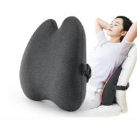 China Hotel Chair Back Support Cushion Memory Foam Lumbar Pillow for Lower Back Pain Relief for sale