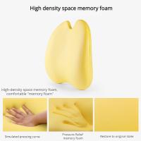 China Hotel Chair Back Support Cushion Memory Foam Lumbar Pillow for Lower Back Pain Relief for sale