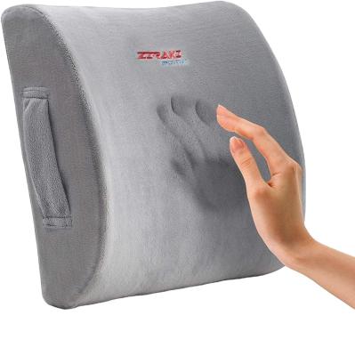 China Office Home Car Rectangle Memory Foam Back Support Cushion for Long Sitting Pain Relief for sale