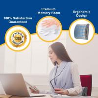 China Office Home Car Rectangle Memory Foam Back Support Cushion for Long Sitting Pain Relief for sale