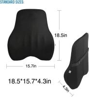 China Home Hotel Office Chair Memory Foam Seat Cushion Support for Waist Back Rectangle for sale