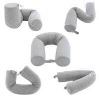 China 40 Fabric Count Long Bolster Memory Foam Roll Travel Pillow for Neck Back and Leg Rest for sale