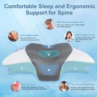 China Memory Foam Filling Cervical Pillow for Neck Soft Silk Orthopedic Support Bed Pillows for sale