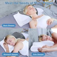 China Memory Foam Filling Cervical Pillow for Neck Soft Silk Orthopedic Support Bed Pillows for sale