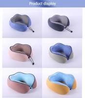 China Travel Essential Memory Foam U Shaped Neck Travel Pillow for Car and Airplane Support for sale