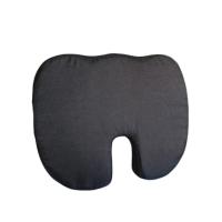 China Gray Memory Foam Coccyx Orthopedic Comfort Seat Cushion with 100% Polyester Cover for sale