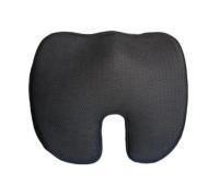China Gray Memory Foam Coccyx Orthopedic Comfort Seat Cushion with 100% Polyester Cover for sale
