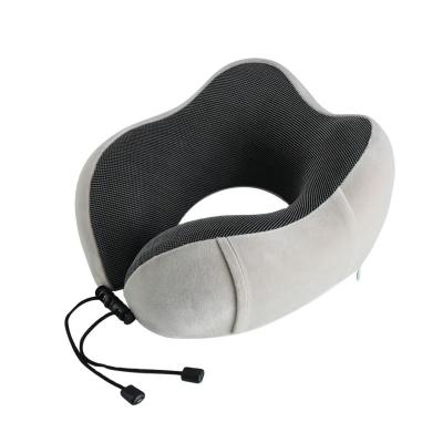 China Massage Comfort Travel Neck Memory Foam Pillow Cushion with Knitted Cover and Support for sale