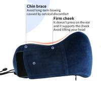 China Massage Comfort Travel Neck Memory Foam Pillow Cushion with Knitted Cover and Support for sale