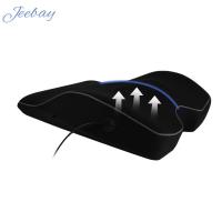China Knitted Slow Resilient Memory Cotton Orthopedic Backrest Pillow with Massage Function for sale