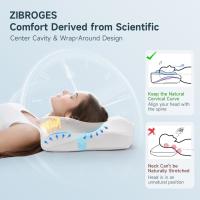 China Customized Color King Size Cooling Pillowcase Memory Foam Pillow for Neck Head Shoulder Pain Relief for sale