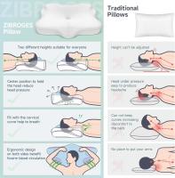 China Customized Color King Size Cooling Pillowcase Memory Foam Pillow for Neck Head Shoulder Pain Relief for sale
