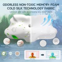 China Customized Color King Size Cooling Pillowcase Memory Foam Pillow for Neck Head Shoulder Pain Relief for sale
