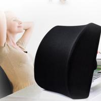 China Sample Cojin Lumbar Office Chair Memory Foam Back Support Ergonomic Orthopedic Lumbar Cushion Pillow for sale