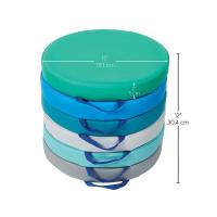 China Waterproof Round Floor Cushions with Handles High Density Polyurethane Construction for sale