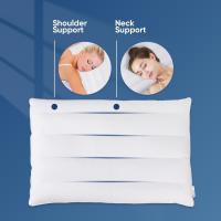 China Comfortable and Supportive Slim Bed Pillows for Stomach Sleeper Memory Foam Filling for sale