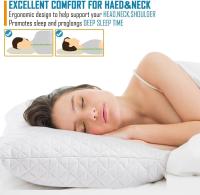 China Hotel Memory Foam Pillows with Custom Logo Accepted Washable Removable Cover for sale