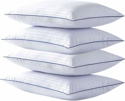 China Standard Size Set of 4 Pack Soft Fluffy Bed Pillows with Memorry Foam Filling Material for sale