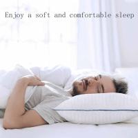 China Standard Size Set of 4 Pack Soft Fluffy Bed Pillows with Memorry Foam Filling Material for sale