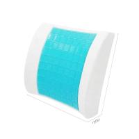 China Breathable Memory Foam Gel Cool Feeling Lumbar Support Cushion for Home and Car Chair for sale