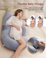 China 100% Polyester Pregnancy Original F Shaped Maternity Pillow for Full Body Relaxation for sale