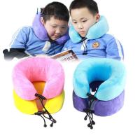 China 2021 Memory Foam Portable Travel Neck Pillow for Kids Children Neck Support Nap Pillows for sale