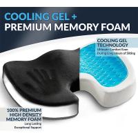 China Mesh Polyster Coccyx Orthopedic Gel Cooling Memory Foam Seat Cushion for Long Sitting for sale