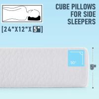 China Anti-Static Memory Foam Side Sleeper Pillow Cooling Ice Cube Pillow for Nursing for sale