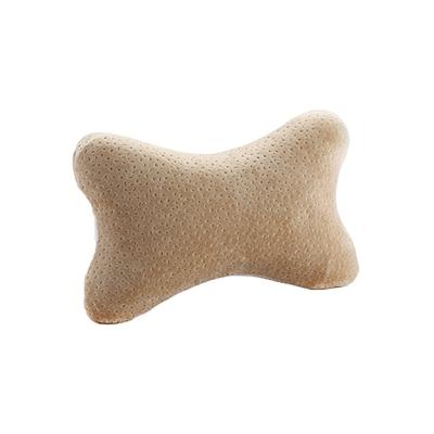 China Custom Comfortable Bone Shape Memory Foam Car Neck Pillow for Adults Long Life Span for sale