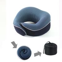 China Removable and Washable Memory Foam U Shape Travel Neck Pillow for Airplane Portable for sale