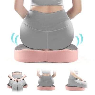 China Removable Cover Memory Foam Lumbar Pillow for Pain Relief and Supportive Back Cushion for sale