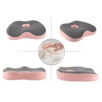 China Removable Cover Memory Foam Lumbar Pillow for Pain Relief and Supportive Back Cushion for sale