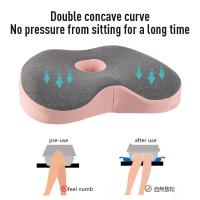 China Removable Cover Memory Foam Lumbar Pillow for Pain Relief and Supportive Back Cushion for sale