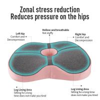China Removable Cover Memory Foam Lumbar Pillow for Pain Relief and Supportive Back Cushion for sale