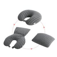 China Specialty Stores Custom U-shaped Memory Foam Neck Support Pillow Set for Office and Travel for sale