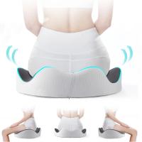 China Fabric Cover Ergonomic Memory Foam Lumbar Pillow Seat Cushion for Pain Pressure Relief for sale