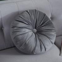 China Household Round Pleated Pumpkin Pillow Sofa Cushion for Home Hotel Office Chair for sale
