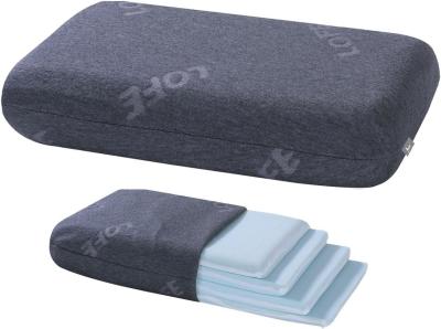 China Customized Color Adjustable Thin Memory Foam Cervical Pillow Perfect for Side Sleepers for sale