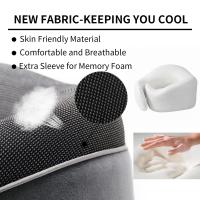 China Customized Comfort Memory Foam Travel Neck Pillow for Recliners Airplane Train Office for sale