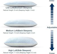 China Adjustable Cooling Bed Pillows for Sleeping 2 Pack Queen Size Shredded Memory Foam Pillows for sale