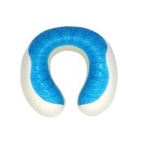 China Removable Cover U-Shape Cooling Gel Memory Foam Travel Pillow for Hotel Unpick and Wash for sale