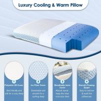 China Customized Color Gel Memory Foam Pillow for Neck Orthopedic Support in Home Decor for sale